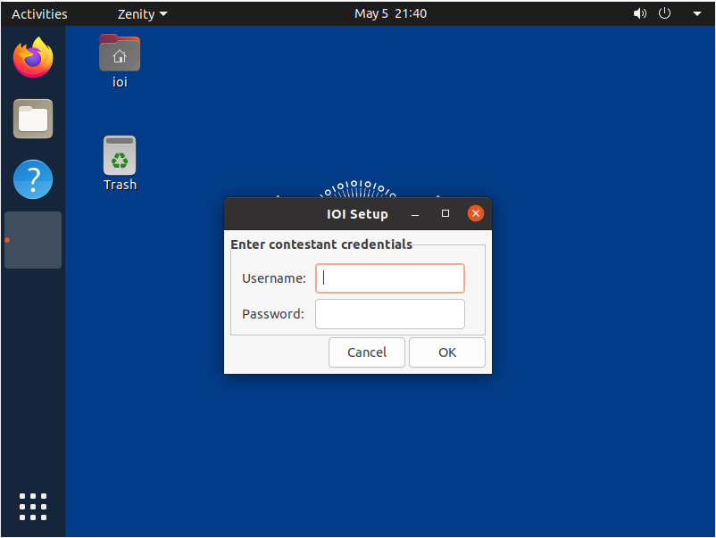 Contestant VM Manual – IOI 2022